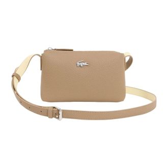 Lacoste Femme, Sacs, Beige, Taille: ONE Size Anna Mini Sac bandouli&egrave;re