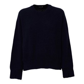 Scaglione Strickpullover mit Rundhalsausschnitt - - Knitwear - Damen - Blau - M