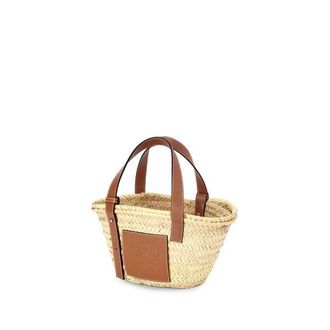 Loewe Sac panier en raphia et cuir