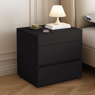 Generic Farmhouse-Nachttische, Nachttisch Mit Verstecktem Fach Und 2 Schubladen, Konkaver Griff for Zertifikate, Bankkarten Und Andere Wertsachen