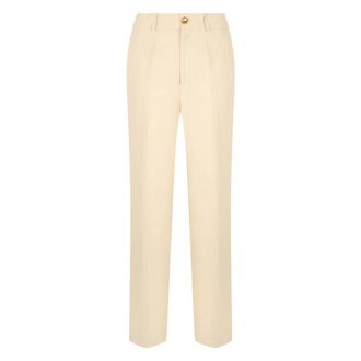 P.A.R.O.S.H. Viskose Leinen Chinos - - Trousers - Damen - Beige - XS