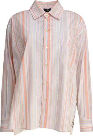 Etro Femme, Blouses et Chemises, Rose, Taille: 38 FR Chemise en coton ray&eacute;