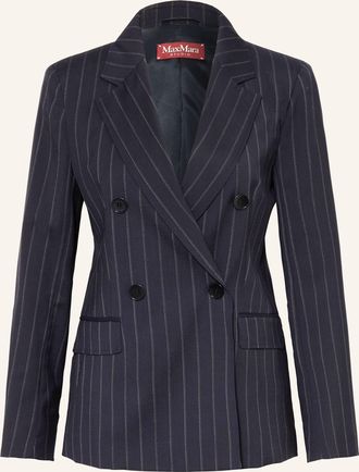 Max Mara Max Mara Studio Blazer Onagro Aus Schurwolle blau