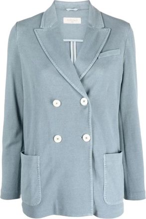 Circolo 1901 Femme, Vestes, Bleu, Taille: 40 FR Doppiopetto Oxford