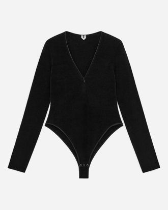 Arket Samtbody -Schwarz