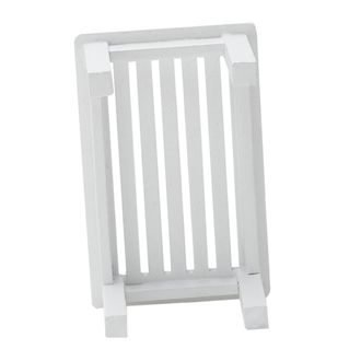 Cabilock Miniatur Holz Couchtisch Modell Weiß Stabiles Puppenhaus Möbel Einfach zu Montieren Dekorativer Beistelltisch für Wohnzimmereinrichtung Vielseitig für