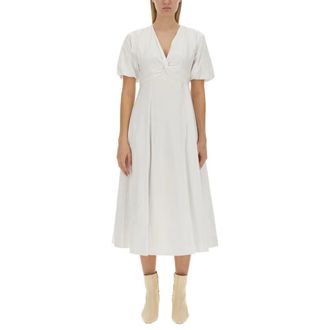 Staud Staud, Femme, Robes, Blanc, Taille: 42 FR Robe D&eacute;contract&eacute;e en Coton