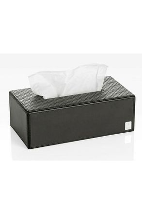 Joop Papierspender Joop! Bathline, Schwarz, Kunststoff, eckig, 25x8x12.5 cm, Badaccessoires, Waschplatzzubeh&ouml;r, Kosmetikdosen