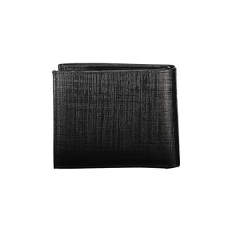 Calvin Klein Textured Leather Wallet - Black