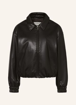 Calvin Klein Jeans Blouson In Lederoptik schwarz