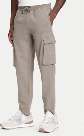 Guess Jogginghose Z4YB08 KAIJ1 Khakifarben Regular Fit