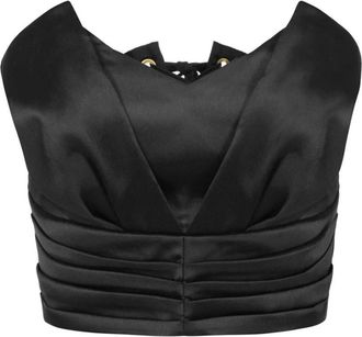 Elisabetta Franchi Gazar-Top - - Tops - Damen - Schwarzk - M