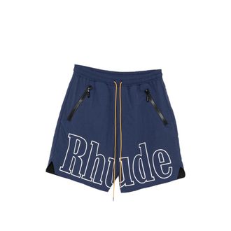 Rhude Logo-print Drawstring Shorts