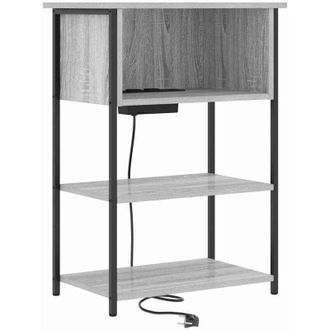 vidaXL Cabinet de chevet Sonoma gris 55 x 31 x 76 cm Bois dingénierie Vidaxl