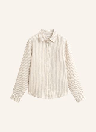 GANT Hemdbluse Aus Leinen beige