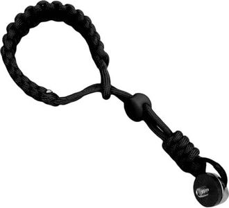Dioche Dragonne pour Cam&eacute;ra daction 3, Cordon Anti-perte en Polyester L&eacute;ger de 7,5 Pouces avec Vis de 1/4 de Pouce pour une Fixation S&eacute;curis&eacute;e (BLACK)