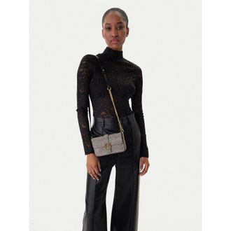 Pinko Handtasche PINKO Love One Slouchy Baby AI 25-26 PCPL 105353 105353 Goldfarben