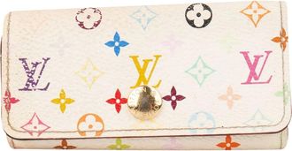 Louis Vuitton Portemonnaie - Louis Vuitton Limited Murakami Multicolor Keyholde - Gr. unisize - in Weiß - für Damen