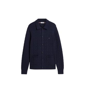 Tommy Hilfiger Gilet droit col classique en coton
