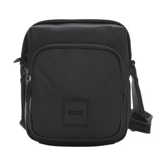 HUGO BOSS Oryo_NS Umh&auml;ngetasche mit Rei&szlig;verschluss - - Bags - Herren - Schwarzk - ONE SIZE