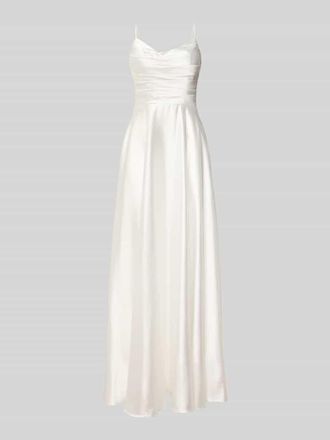 Luxuar Fashion Abendkleid aus Satin mit Drapierungen