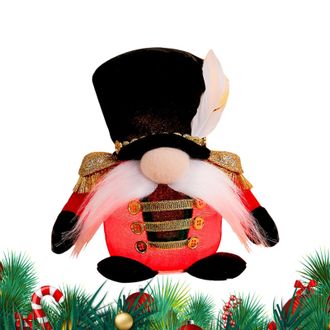 Generico Leuchten Sie Weihnachten GNOME | LED Stehende Soldat Weihnachtsknors | Urlaubsvorr&auml;te f&uuml;r Herbst Thanksgiving Au&szlig;erhalb Der Front Apartment -Schlafs&auml;u