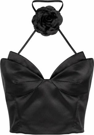 Philipp Plein Femme, Tops, Noir, Taille: 44 FR D&eacute;bardeur Flower