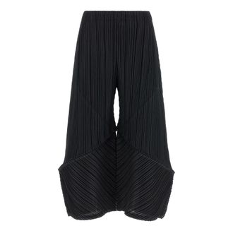 Issey Miyake Femme, Pantalons, Noir, Taille: 42 FR Thicker Bottoms 2 Pleated Pantalons