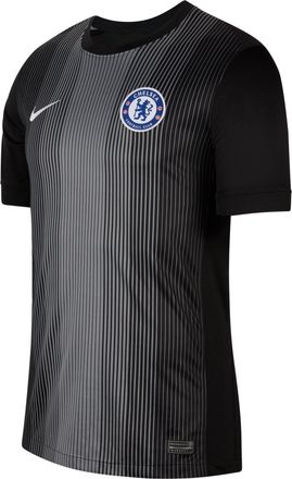 Nike Fc Chelsea 2025/26 Stadium Goalkeeper Nike Dri-Fit Kurz&auml;rmliges Replika-Fu&szlig;balltrikot F&uuml;r Herren, Schwarz/Smoke Grey/Wei&szlig;, HJ4487-011, L