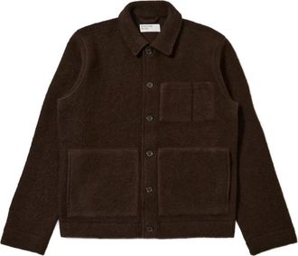 Universal Works surchemise Uniform à boutonnière - Marron