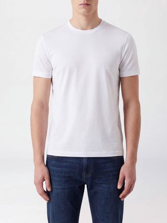 Giorgio Armani T-shirt &agrave; col ras du cou en jersey de viscose stretch