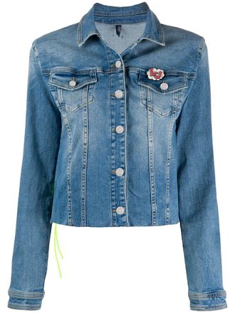 Liu Jo Cropped-Jeansjacke - Blau