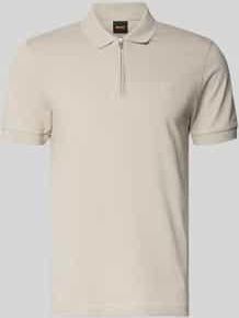 Boss Orange by Hugo Boss Slim Fit Poloshirt aus Baumwoll-Mix Modell PASSERZIP