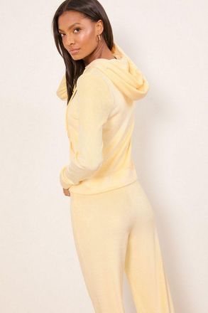 Lipsy Kapuzenpullover Lipsy Relaxed Fit Kapuzenjacke aus Velours (1-tlg)