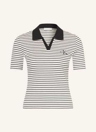Calvin Klein Jeans Jersey-Poloshirt schwarz