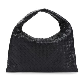 Bottega Veneta Femme, Sacs, Noir, Taille: ONE Size Sac &agrave; Bandouli&egrave;re Noir avec Fermeture &agrave; Rabat