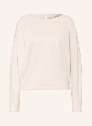 OPUS Sweatshirt Ganti Mit Glitzergarn weiss