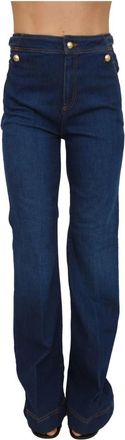 Nenette Femme, Jeans, Bleu, Taille: W30 Pantalone Blu Denim