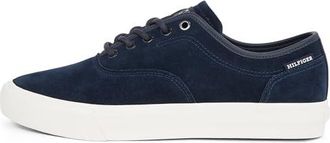 Tommy Hilfiger Baskets Vulcanisées Homme Low Oxford en Daim, Bleu (Desert Sky), 45