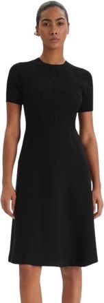A|X Armani Exchange Femme, Robes, Noir, Taille: 40 FR Knit Dress