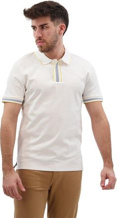 BOSS Herren Parlay 185 Poloshirt aus Interlock-Baumwolle mit Kontrast-Details Wei&szlig; XL