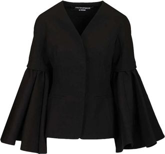 Jacquemus Femme, Blouses et Chemises, Noir, Taille: 36 FR Veste Paysan