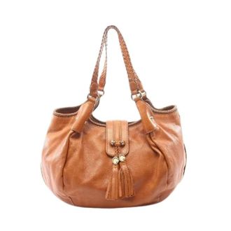 Gucci Pre-owned Marrakech Leather Shoulder Bag - Femme - Pre-owned - Brun - Taille: ONE Size
