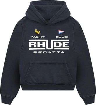 Rhude Homme, Sweatshirts et sweats &agrave; capuche, Noir, Taille: L SweaT-shirts &agrave; capuche