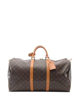 Louis Vuitton sac 55 Keepall Monogram Boston (1995) - Marron
