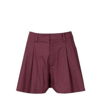 Federica Tosi Plissierte Popeline-Shorts - - Shorts - Damen - Lila - M