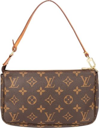 Louis Vuitton Crossbody Bags - Louis Vuitton Canvas Monogram Pochette Accessoire - Gr. unisize - in Braun - für Damen