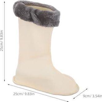 Valiclud Doublures de Bottes Imperm&eacute;ables -Mollet pour Femmes Chaussettes Thermiques en Polaire et Coton Chaud Taille L Semelles Isolantes pour Bottes DHiver A