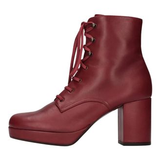 Chie Mihara Omalia Troka Bottines en Cuir - Femme - Chaussures - Rouge - Taille: 42 EU