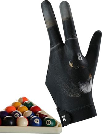 Generico Poolhandschuhe f&uuml;r Billard, 3 Finger, elastisch, rutschfest, f&uuml;r Radfahren, Golf, M&auml;nner, Frauen, Jugendliche, Erwachsene